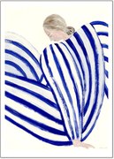Plakát Blue Stripe At Concorde by Sofia Lind x The Poster Club