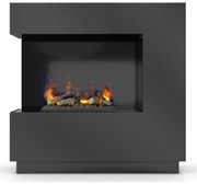 Elektrický krb Zen levý 400/600 černý lesklý