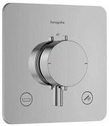 Hansgrohe Ecostat Comfort Q - Termostatická baterie pod omítku, pro 2 spotřebiče, chrom 33717000
