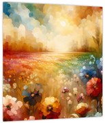 Obraz - Pestrobarevná louka (30x30 cm)