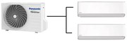 Klimatizace Panasonic Etherea white 1+2 (2kW + 2,5kW) Multi-split R32