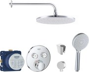 SANITINO - Sprchový set s termostatem a tělesem pod omítku Grohe, příslušenství kielle, chrom SANI21GKK002