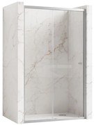 Jednokřídlé posuvné sprchové dveře REA PRIMO SLIDE 100 cm pro instalaci do niky, chrom/transparent - bez vaničky