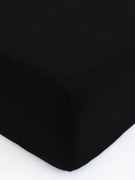 MK Lůžkoviny Jersey prostěradlo Classic 180 × 200 cm - černá