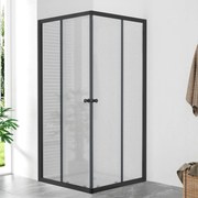 POINT Q BLACK 90x90 Grape Čtvercová sprchová zástěna