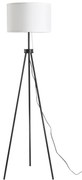 HOMCOM Stojací lampa trojnožka, černá-bílá, 152 cm B31-187V90