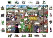 Puzzle woden city dřevěné puzzle pařížské náměstí v berlíně 2v1, 505 dílků eko