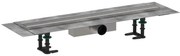 Hansgrohe RainDrain Compact - Sprchový žlab 70 cm, s roštem, kartáčovaná nerezová ocel 56176800