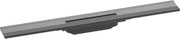 Hansgrohe RainDrain Flex, vrchní sada sprchového žlabu 1200, zkracovatelný, pro instalaci ke zdi, kartáčovaný černý chrom, HAN-56054340
