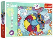 Puzzle Lilo&Stitch na dovolené 27x20cm 30 dílků v krabičce 21x14x4cm