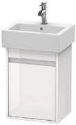 Duravit Ketho - Umyvadlová skříňka 55x40x32 cm, 1 dvířka, panty vlevo, lesklá bílá KT6630L2222