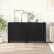 Konzole 2 ks Černý dub 70 x 41 x 75 cm Kompozitní dřevo 3393514
