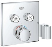 Grohe Grohtherm SmartControl - Termostatická vanová baterie pod omítku, se 2 ventily a držákem pro sprchu, chrom 29125000