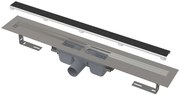 Alca Odtokové žlaby - Sprchový žlab Marble 75 cm, s roštem pro vložení dlažby, nerez APZ15-750