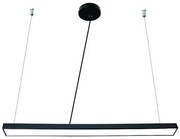 LED Lustr na lanku LED/32W/230V 4000K pr. 120 cm černá