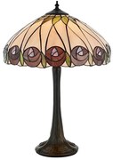 Endon 64177 - Stolní lampa Tiffany HUTCHINSON 1xE27/60W/230V pr. 40 cm