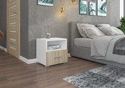 ADRK Furniture Noční stolek se zásuvkou EMI