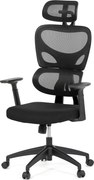 Ergonomická kancelářská židle LEXON - černá síťovina