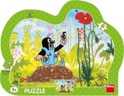 DINO Puzzle obrysové deskové 25 dílků Krtek a kalhotky (Krteček) 30x23cm dn311428