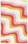 Žlutý/růžový pratelný koberec 80x150 cm Creamy Raspberry Swirl – Mila Home