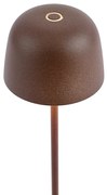 Stolní lampa rezavě hnědá vč. LED dobíjecí s nabíjecí stanicí IP65 - Raika