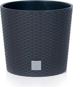 PRO Květináč RATO ROUND + vklad antracit 30,0 cm