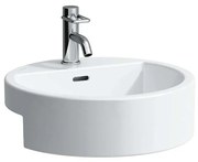 Laufen Living - Umyvadlo zápustné 46x46 cm, s 1 otvorem pro baterii, bílá H8134310001041