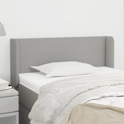 Čelo postele typu ušák světle šedé 93x16x78/88 cm textil 3118470