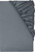 Livarno® Saténové napínací prostěradlo, 90-100 x 200 cm (tmavě šedá)