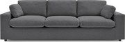 Tmavě šedá pohovka 250 cm Belair – Bobochic Paris