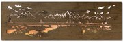 Li-Go "Jezero" světelný obraz s baterií 120x40cm varianta ovládání: manuál/pohybové čidlo, provedení povrchu: dub