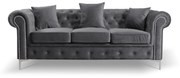 Pohovka Roma Chesterfield III Šedá