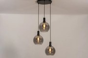 Závěsné designové svítidlo do obýváku Theater Nero Round 48