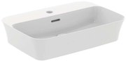 Ideal Standard Ipalyss - Umyvadlo na desku, 55x38 cm, s přepadem, otvor pro baterii, matná bílá E2077V1