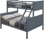 Patrová rozložitelná postel 90/140x200, šedá, NEVIL Kondela 0000254514