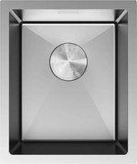 Mexen Trixo, 1-komorový nerezový dřez 370 x 440 mm, broušená ocel, 6412371000-01