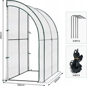 Skleník Woltu 200 x 100 m x 210 cm