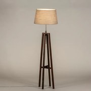 Stojací designová lampa Paola Soffito Taupe and Dark Brown