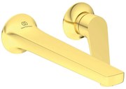 Ideal Standard La Dolce Vita - Umyvadlová baterie pod omítku, 2-otvorová instalace, kartáčované zlato BD957A2