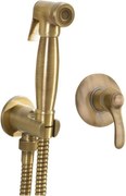 Sapho Sapho, Podomítková baterie s bidetovou sprškou Retro, bronz, KI41B-01