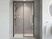 Gelco Lux - Sprchové dveře 100 cm, čiré sklo/černá GU1210B