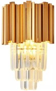 Toolight Křišťálová nástěnná lampa 312357 Zlatá