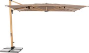Doppler ALU WOOD XL 400 x 300 cm hnědá