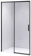 BPS-koupelny Posuvné sprchové dveře PD-NOB HYD-5171 100 cm černá/transparent pro instalaci do niky - bez vaničky