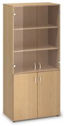 Vysoká skříň ProOffice 80 x 47 x 178 cm, buk