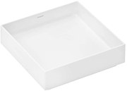 Hansgrohe Xuniva Evo E - Umyvadlo na desku, 40x40 cm, bez přepadu, bez otvoru pro baterii, bílá 60324450