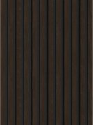 Mexen Lam-F, akustické stěnové lamely 275 × 30 cm, plstěný podklad 8 mm, technická dýha, eben hnědý, S105-275307-3015-022