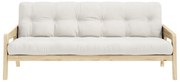 Bílá/béžová rozkládací pohovka 204 cm Grab - Karup Design
