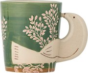 Zelený keramický hrnek na cappuccino 260 ml Hezha – Bloomingville