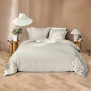 Béžové povlečení na dvoulůžko/prodloužené z mikrovlákna 240x220 cm Azura – douceur d'intérieur